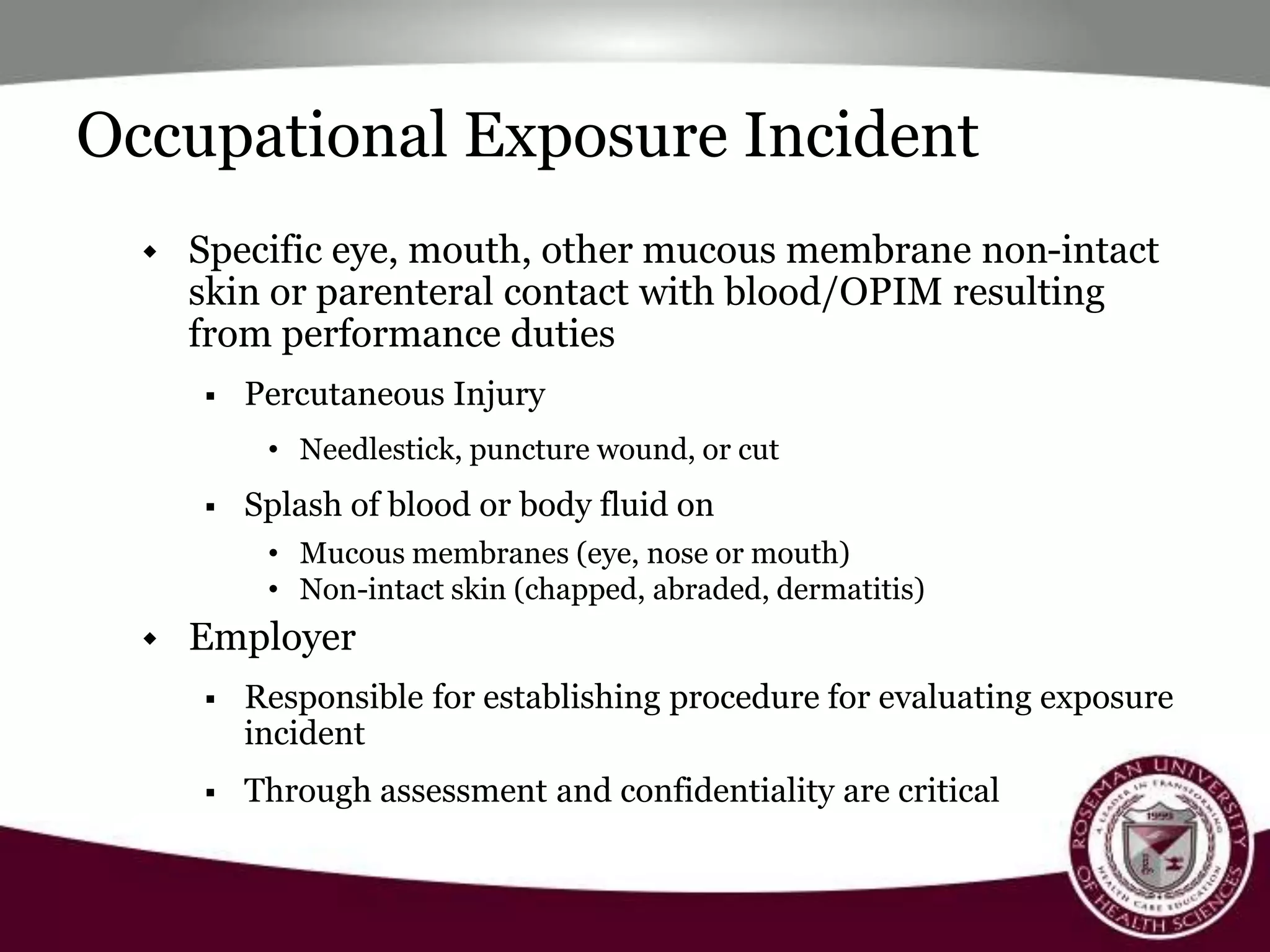 General Clinic Safety, Hazardous Waste & Infection Control | PPTX