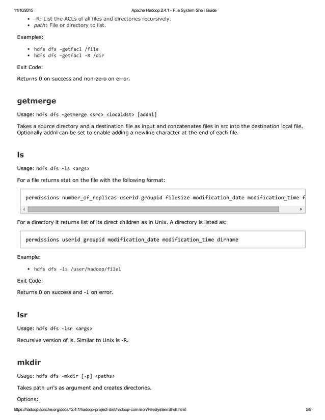 General Apache Command For Hadoop Pdf
