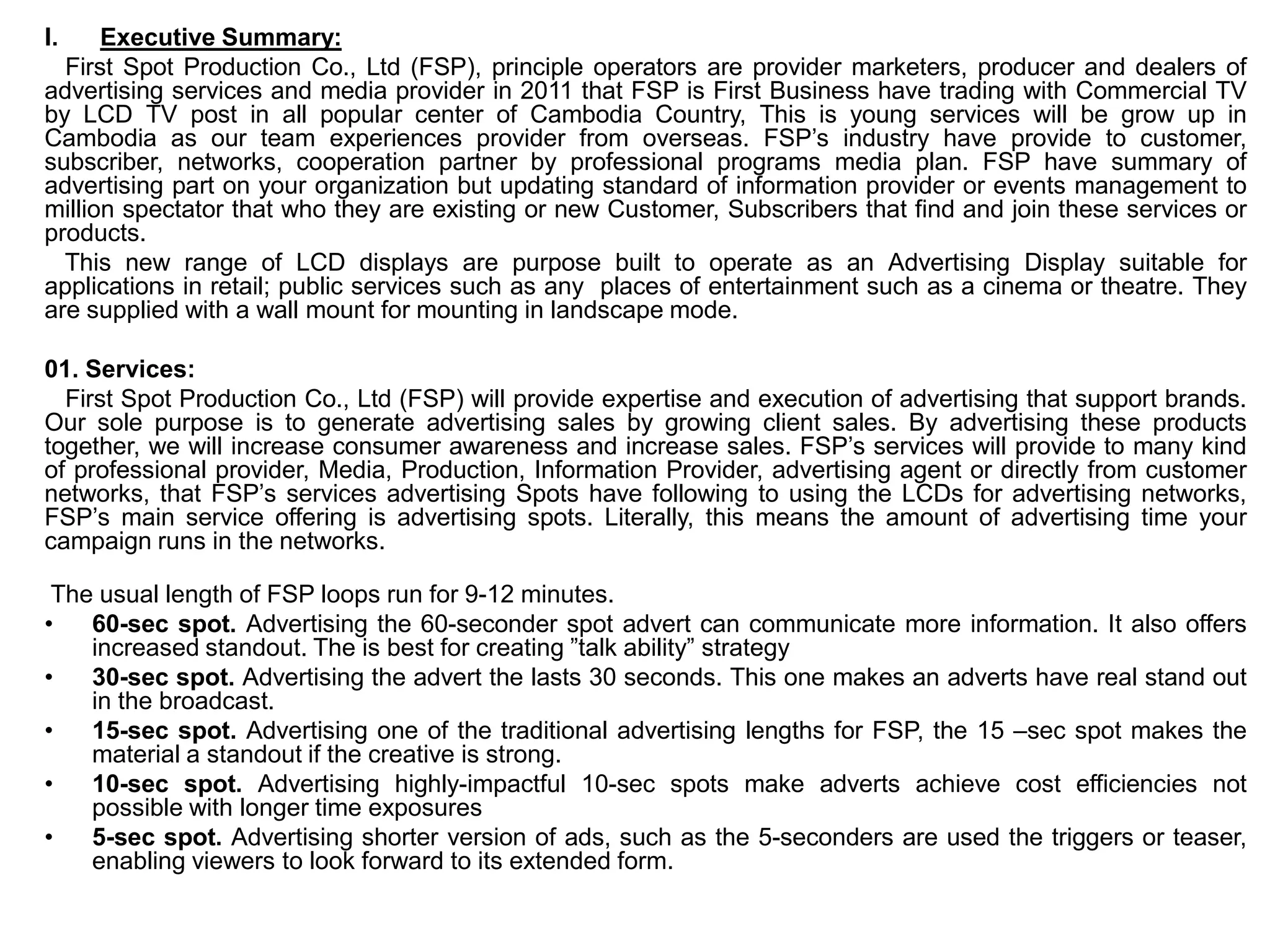 General commercail managment plan(fsp) | PPTX
