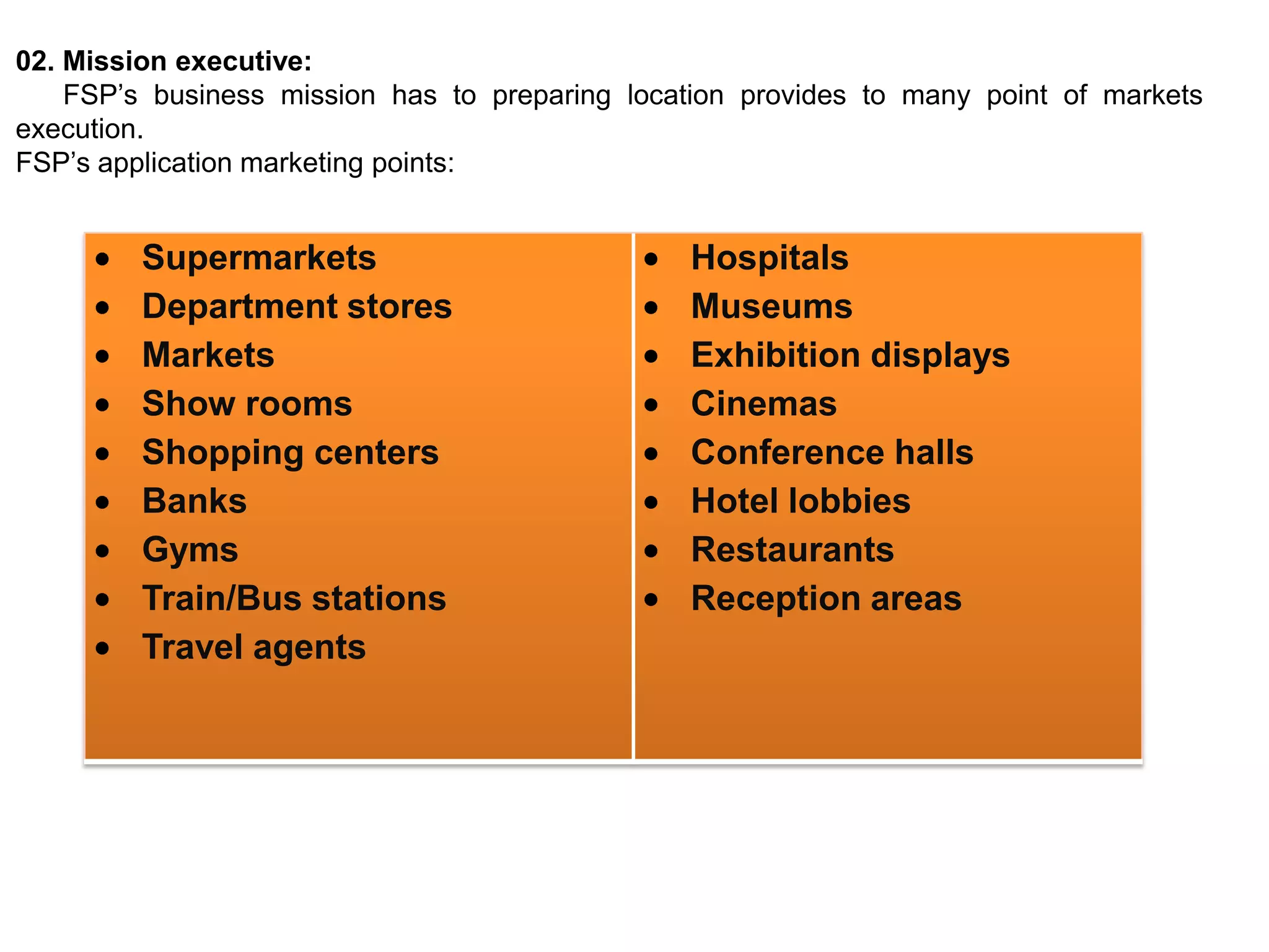 General commercail managment plan(fsp) | PPTX