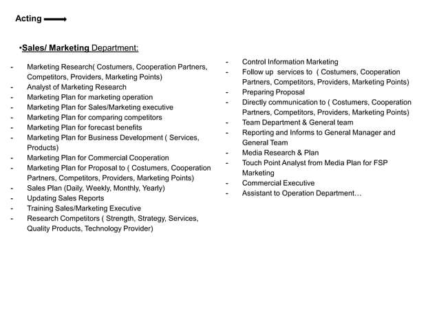 General commercail managment plan(fsp) | PPT | Free Download