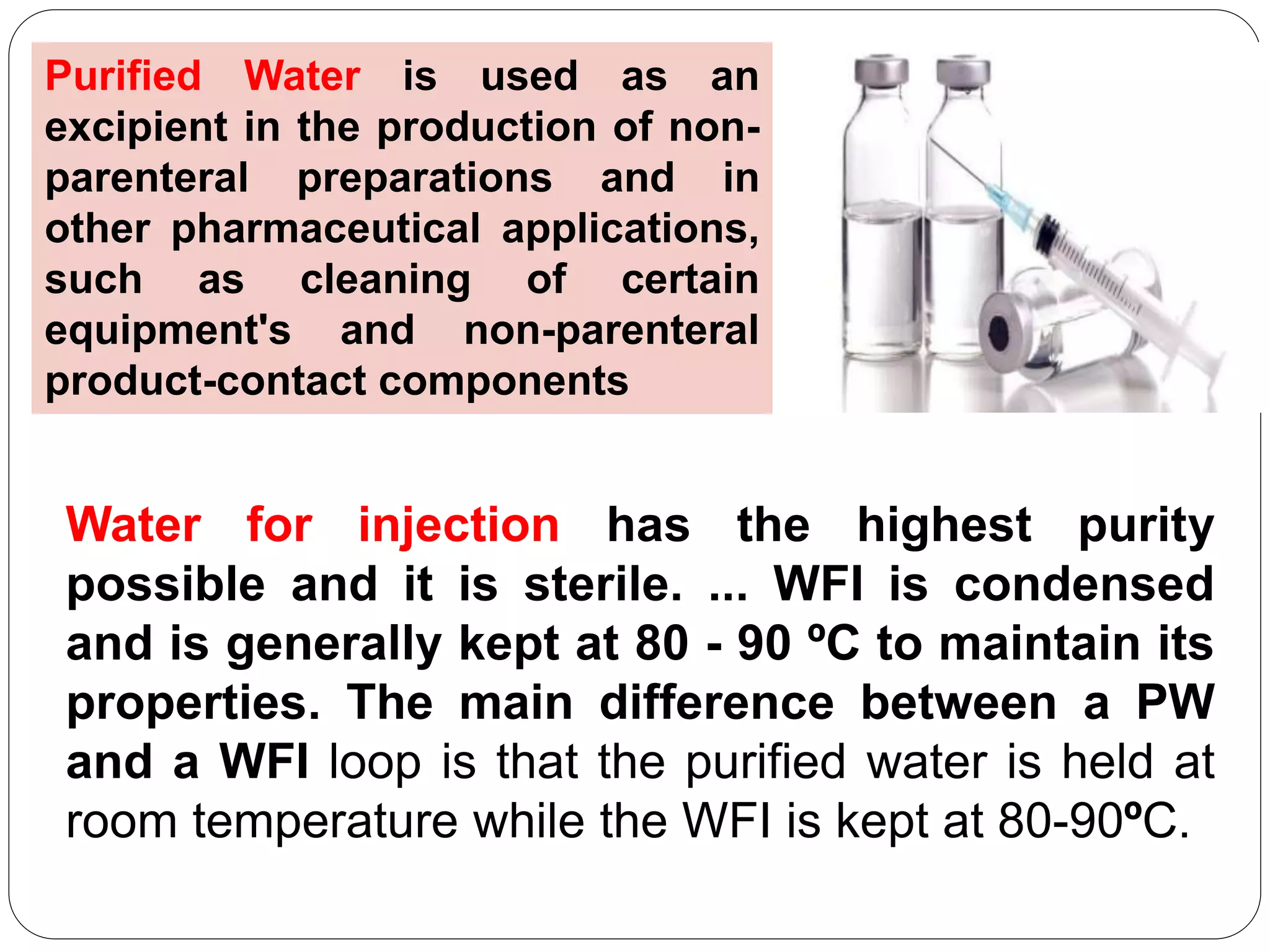 General concept for pharmaceutical water | PPT