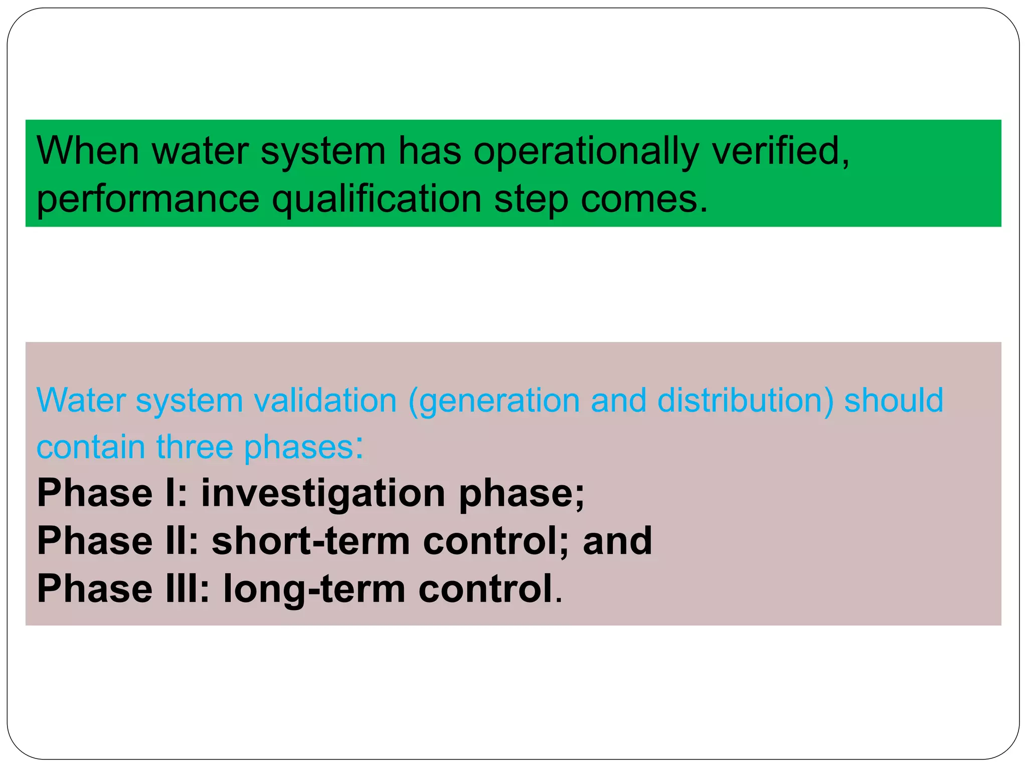 General concept for pharmaceutical water | PPT