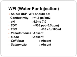 General concept for pharmaceutical water | PPT