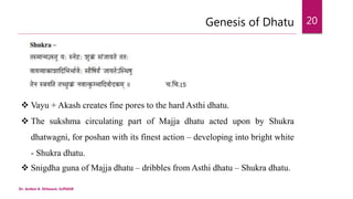 GENERAL CONCEPT OF DHATU | PPTX