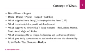 GENERAL CONCEPT OF DHATU | PPTX