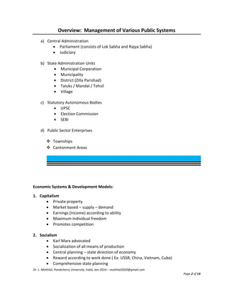 General concepts in public systems | PDF