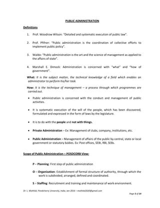 General concepts in public systems | PDF