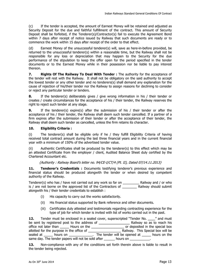 General conditions of_contract_july_2014_22_07_14 | PDF | Law