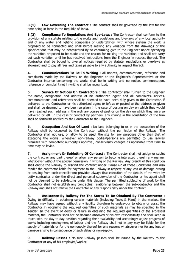 General conditions of_contract_july_2014_22_07_14 | PDF | Law