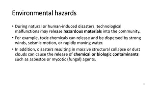 General Consequences of Disasters ...