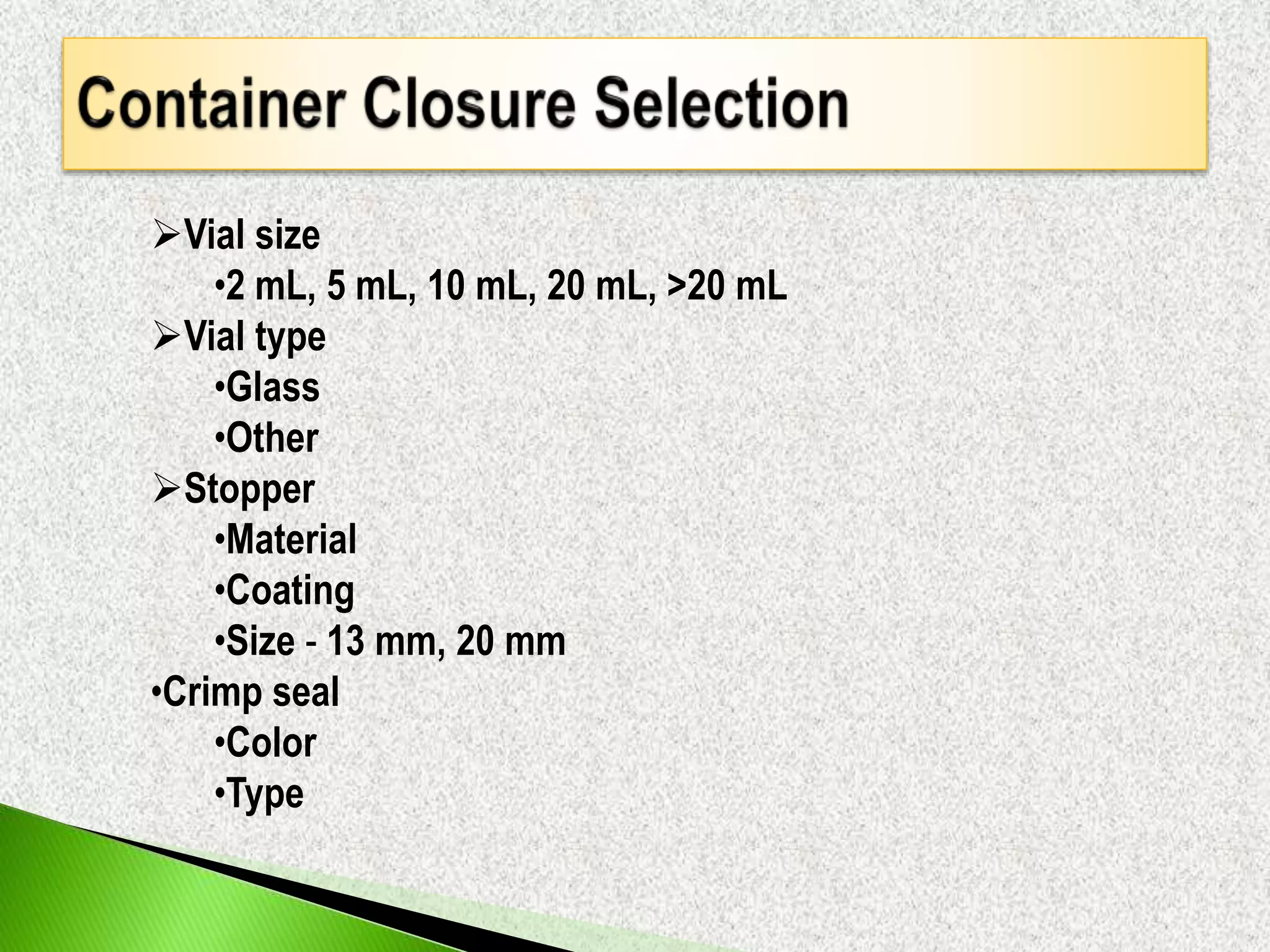 General consideration for process design of lyophilized product | PPT