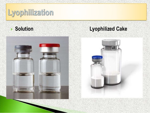 General consideration for process design of lyophilized product