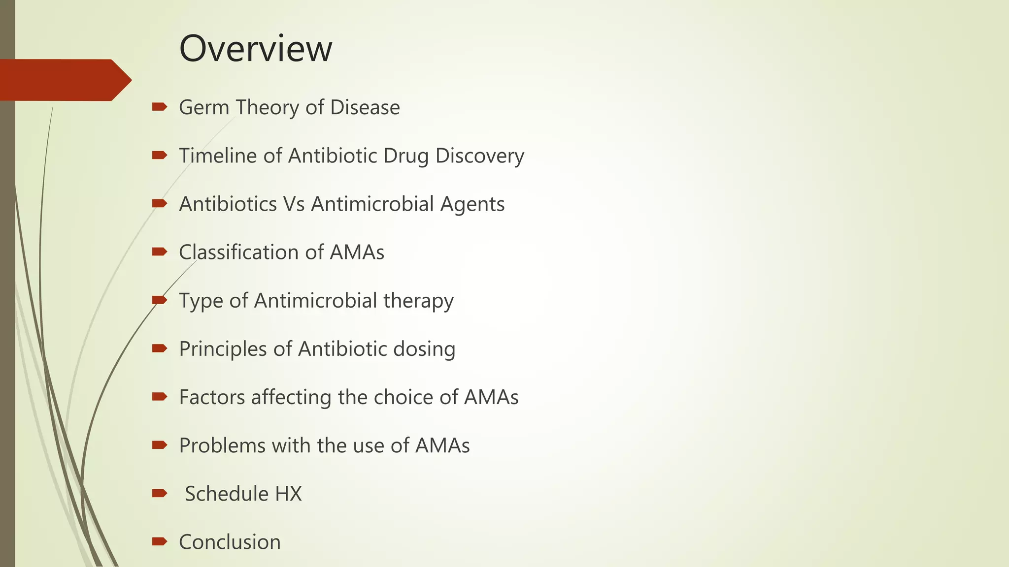 General consideration of antimicrobial agents | PPTX