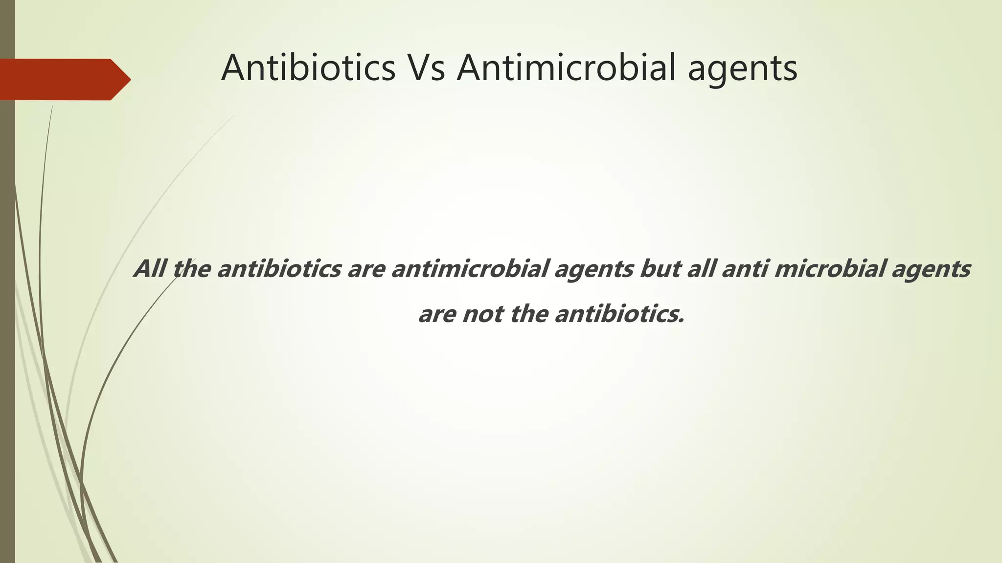 General consideration of antimicrobial agents | PPTX