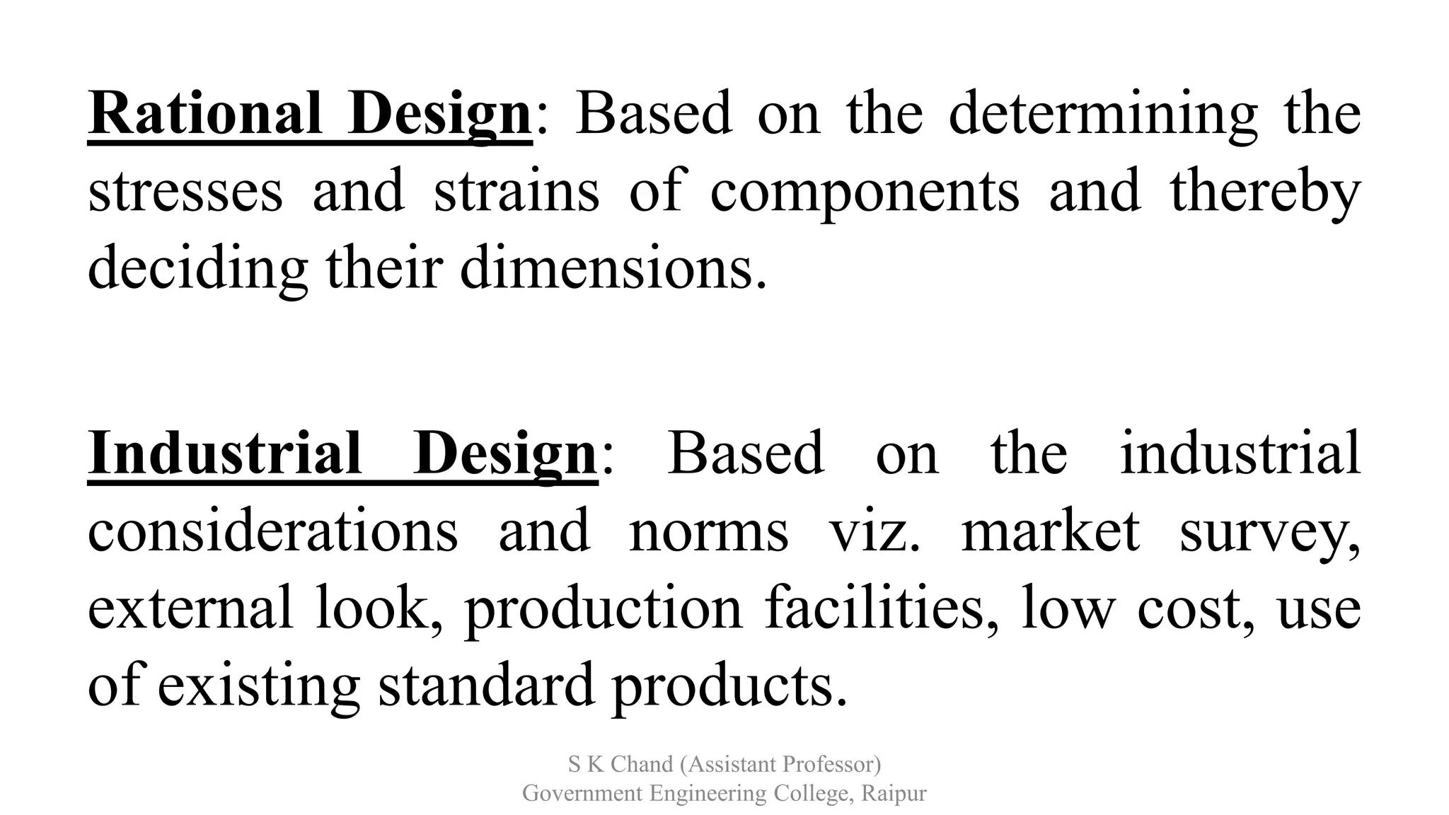 General considerations of MAchine Design | PDF