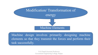 General considerations of MAchine Design | PDF