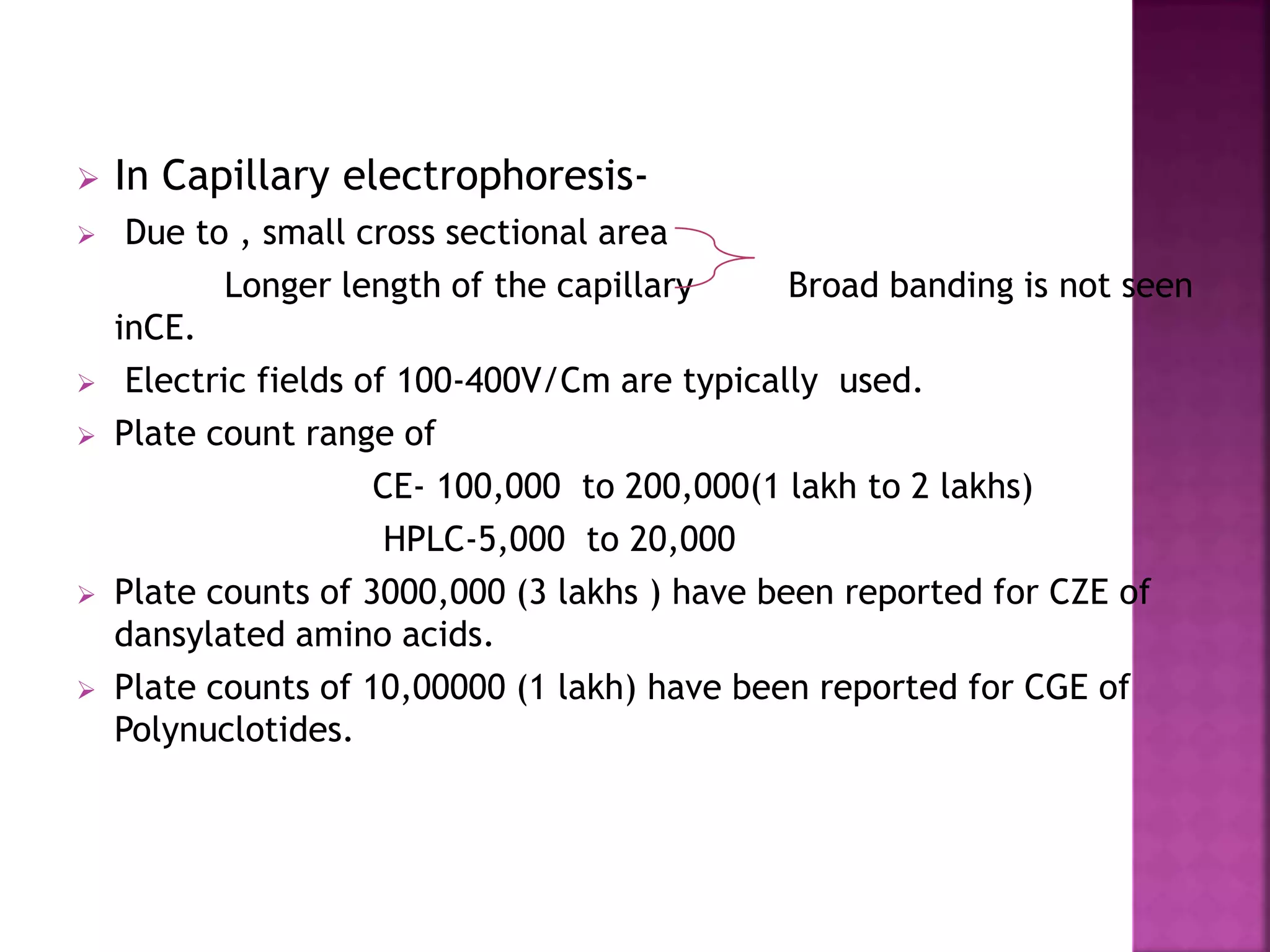 General considerations and method development in ce, | PPTX