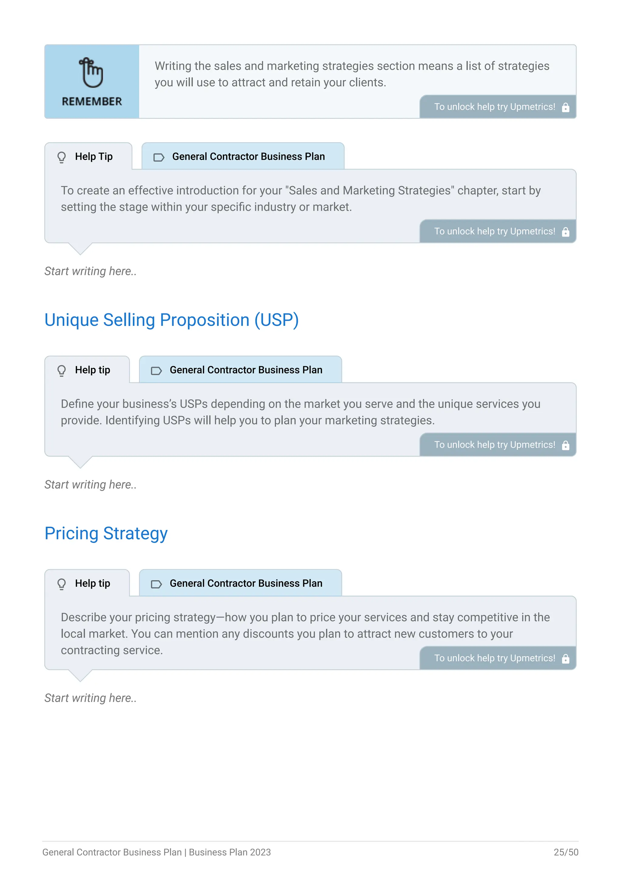 general contractor business plan example | PDF