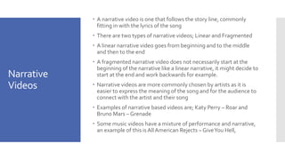 Codes and Conventions of Music Videos | PPTX