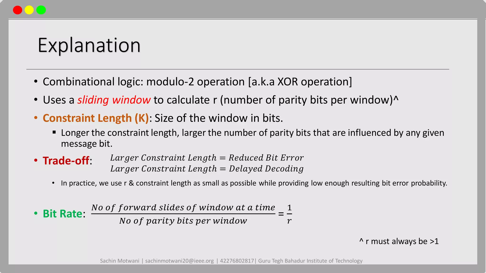 General Convolutional Encoder Ppt