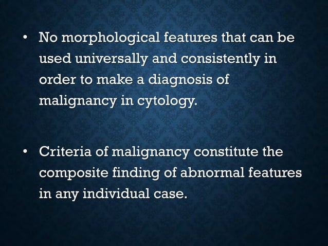 General criteria of malignancy | PDF | Cancer | Diseases and Conditions
