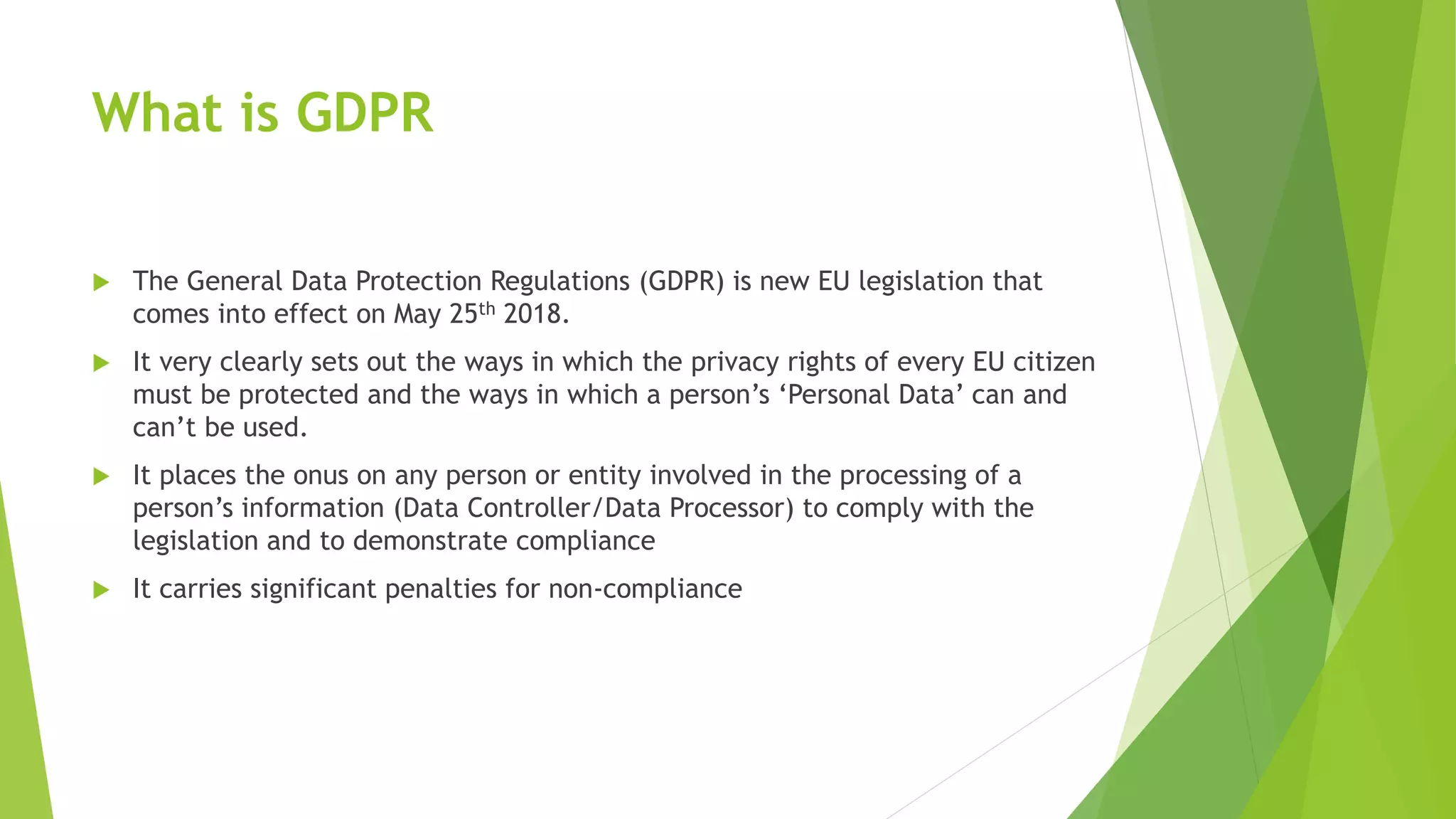 General data protection | PPTX