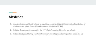 General data protection regulation | PPT