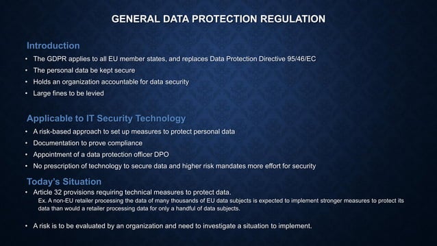 General Data Protection Regulation and Compliance - GDPR: Sharique M ...