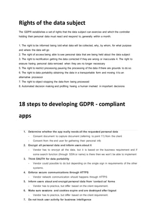 General data protection regulation - European union | DOCX