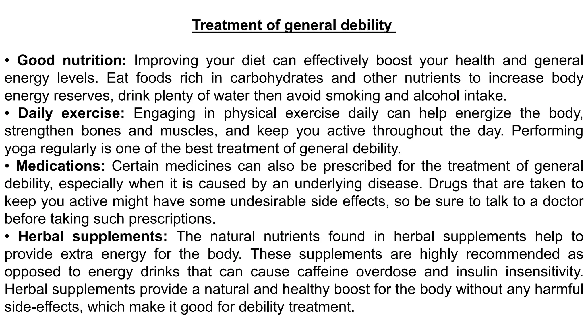 General debility | PPTX