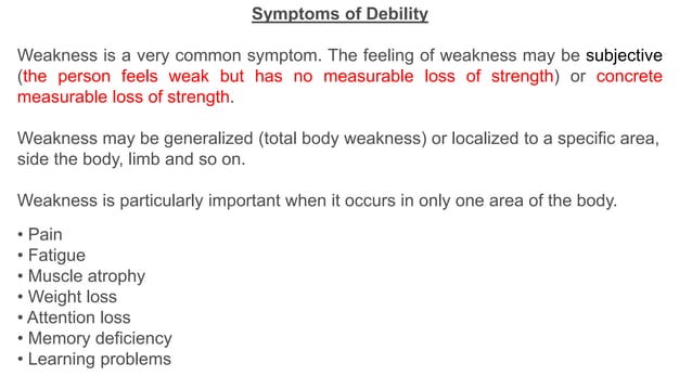 General debility | PPTX