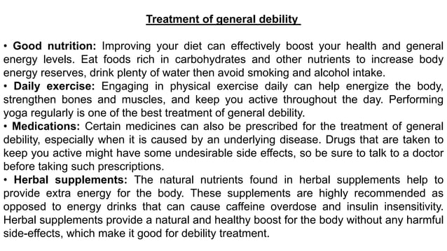 General debility | PPTX