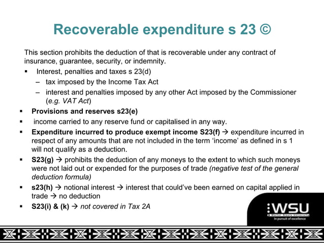 General deduction formulas.ppt | Business Accounting & Finance | Business