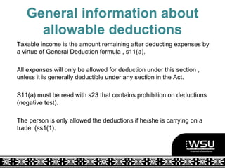 General deduction formulas.ppt