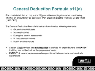 General deduction formulas.ppt