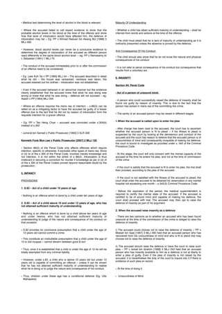 Criminal Law II - General Defences (Part 2) | PDF