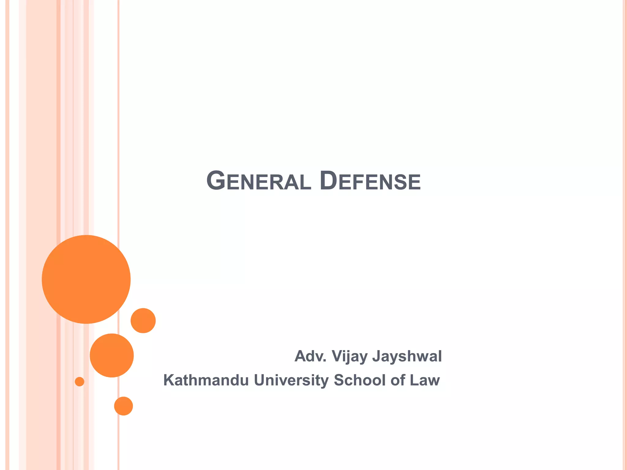 General defense | PPTX