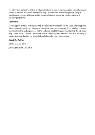 Medical Device Labeling: A Key Requirement For 510k.docx
