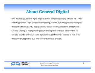 General Digital Company Profile | PPT