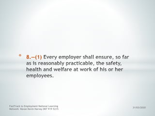 General duties of employers | PPT