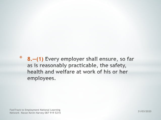 General duties of employers | PPT