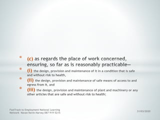 General duties of employers | PPT