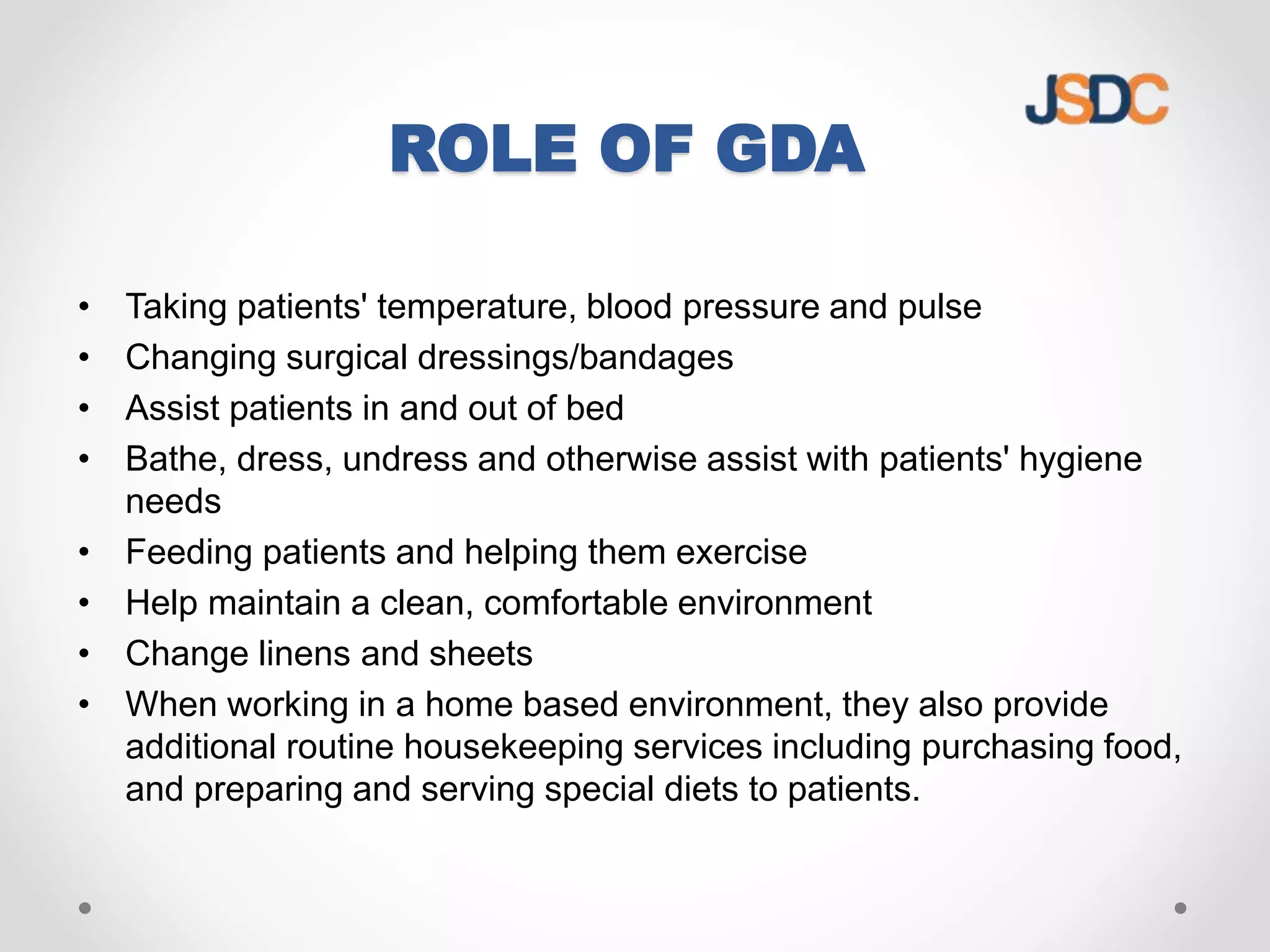 General Duty Assistant ( Nursing Care Assistant ) | PPTX