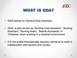 General Duty Assistant ( Nursing Care Assistant ) | PPTX