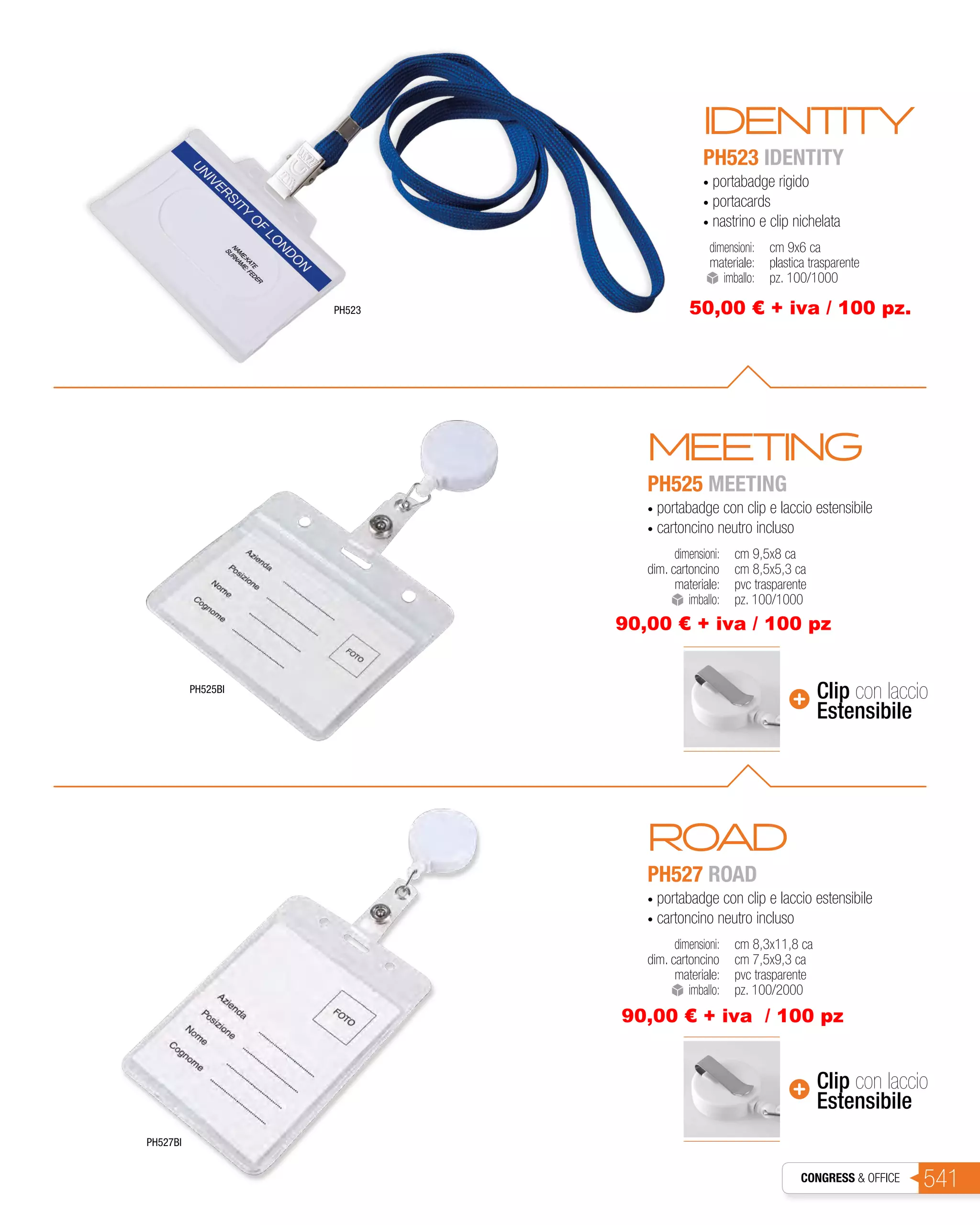 Porta badge personalizzati | PDF