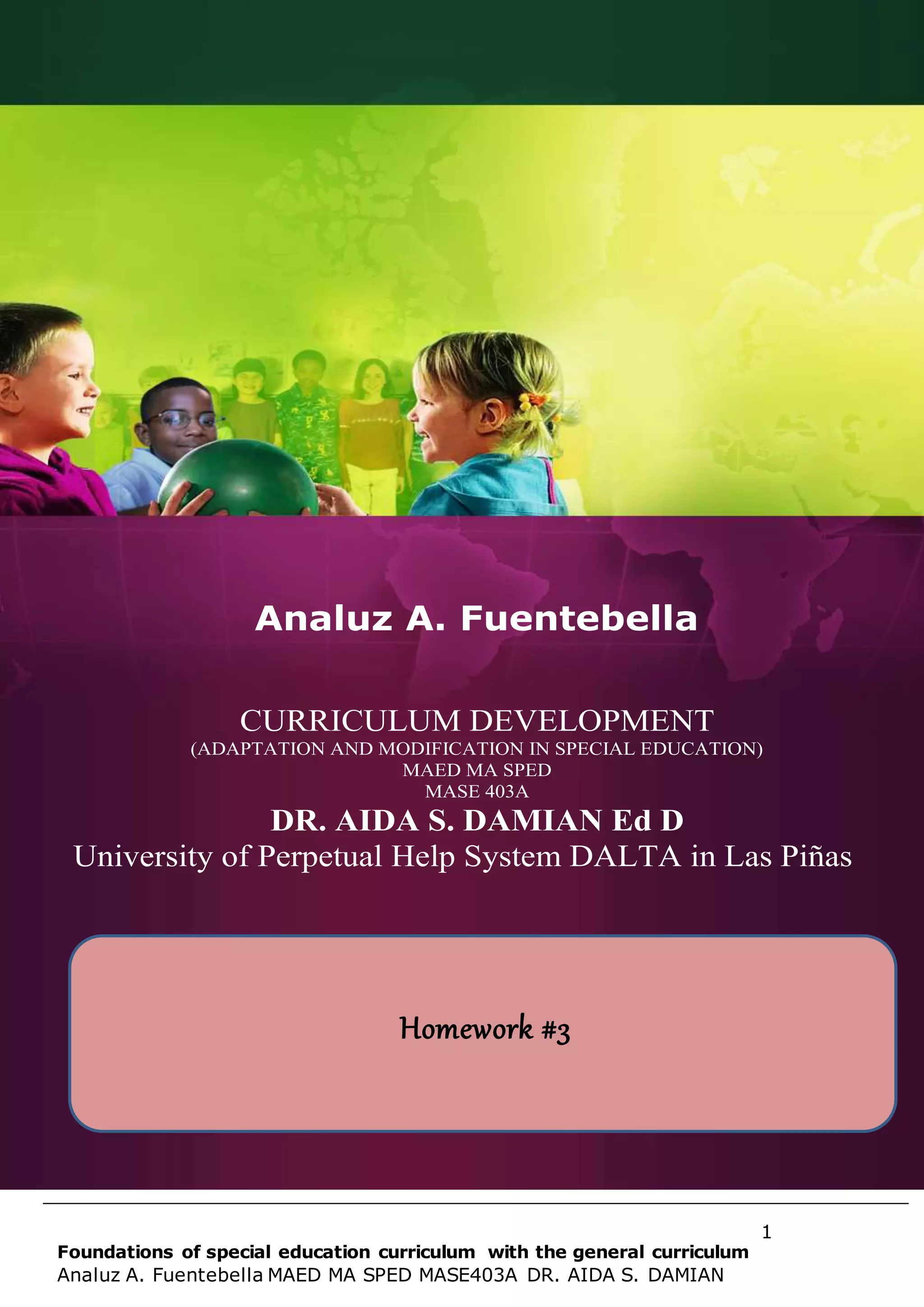 General education and special education curriculum | DOCX