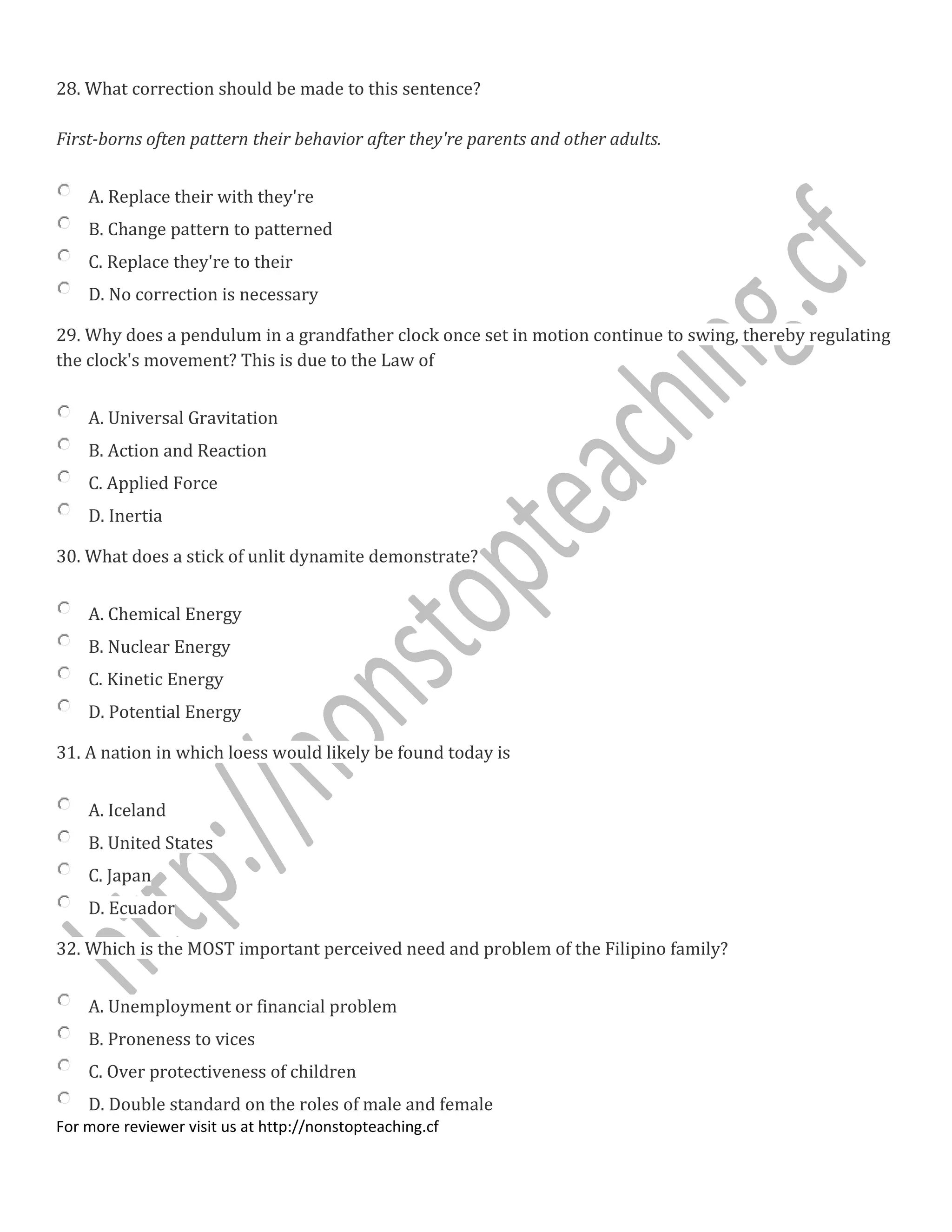 LET Sample Exam General education set a | DOC