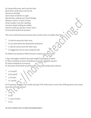 LET Sample Exam General education set a | DOC