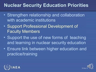 General education training nuclear security | PPT